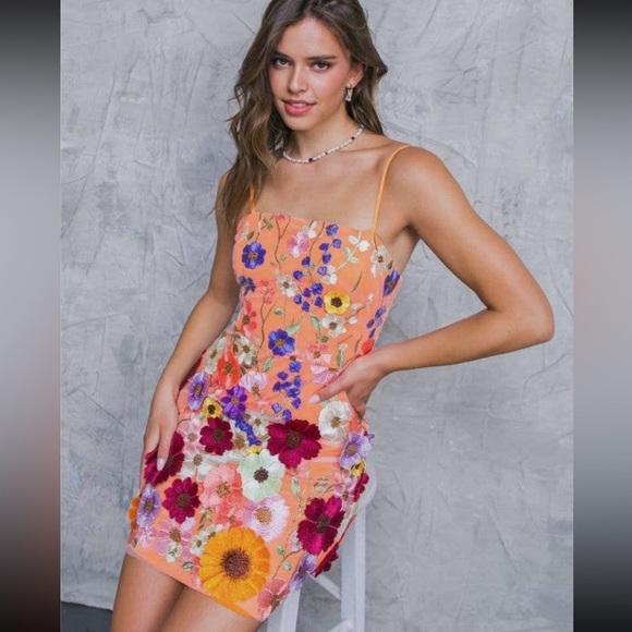Dresses | Flower Mini Dress | Poshmark